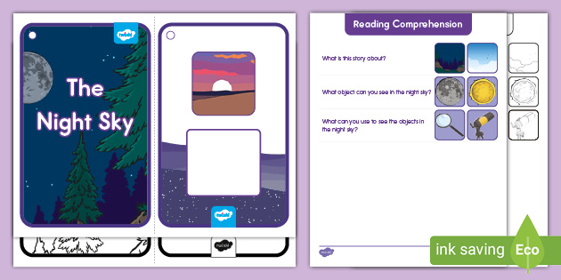 The Night Sky Early Adapted Reader (teacher made)