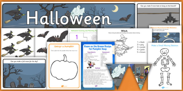 Halloween Themed Resource Activity Pack for Childminders