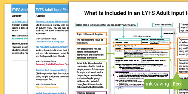 EYFS Autumn Planning Pack Overview (Reception)