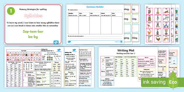 Year 1/2 Writing Intervention Tutoring Pack (teacher made)