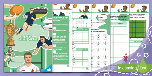 Rugby Maths Activity Booklet UKS2 (Ages 9 - 11)