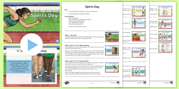 Sports day assembly PowerPoint pack- KS2 resources