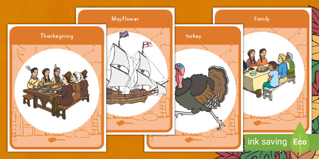 Thanksgiving Vocabulary Posters