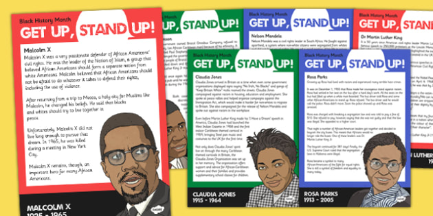 Get Up; Stand Up Display Posters (teacher made)