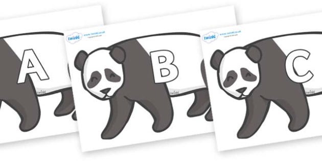 A-Z Alphabet on Pandas (Teacher-Made)