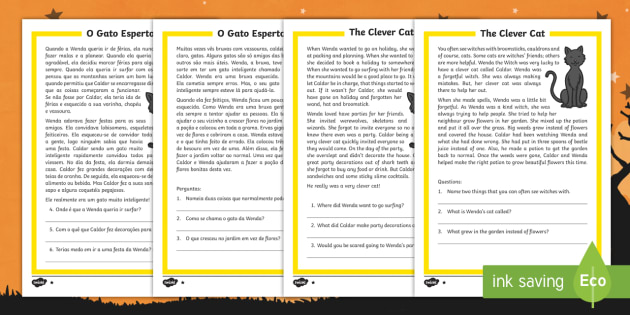 The Clever Cat Differentiated Reading Comprehension Activity