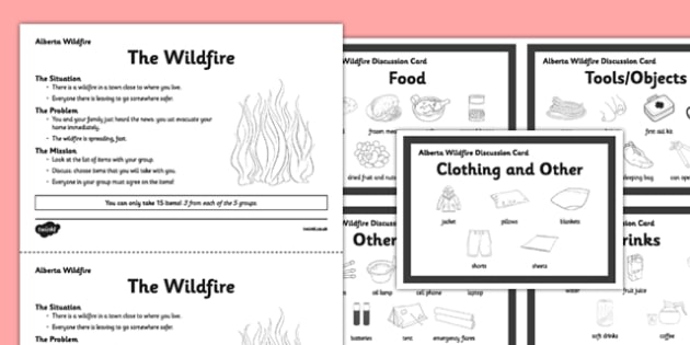 Wildfire Discussion Activity (teacher made)