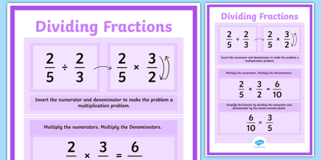  How To Divide Fractions Step by Step Teaching Wiki
