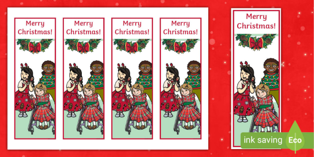 Christmas Bookmarks to Print (teacher made) - Twinkl