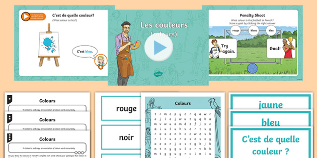 👉 French Colours Lesson Plan - Language Session - Languages