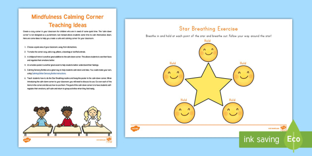 Mindfulness Calming Corner Teaching Ideas (teacher made)