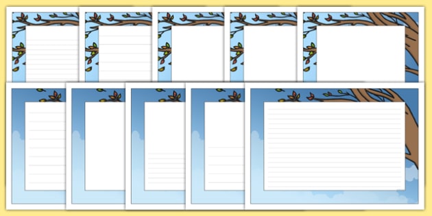 The Wind Page Borders (Teacher-Made)