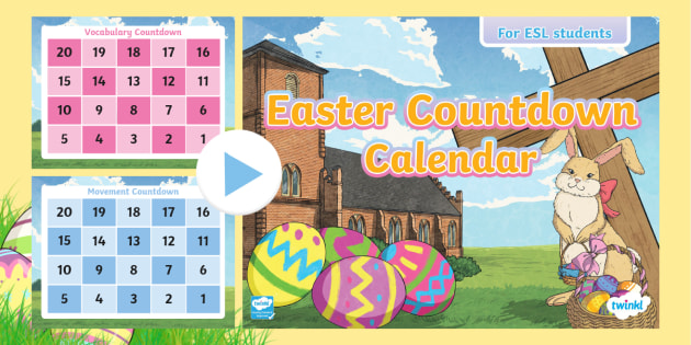 Easter Countdown Activities for ESL (teacher made)