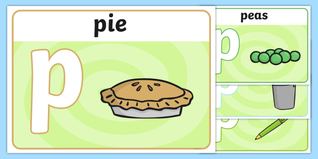 Initial p Sound Playdough Mats (teacher made)