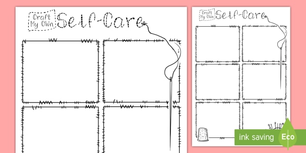 Craft-Themed Self-Care Bullet Journal Page (teacher made)