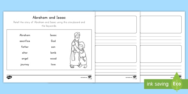 Abraham and Isaac Storyboard Activity (teacher made)