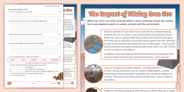 Geography Mining Resources | twinkl.co.uk