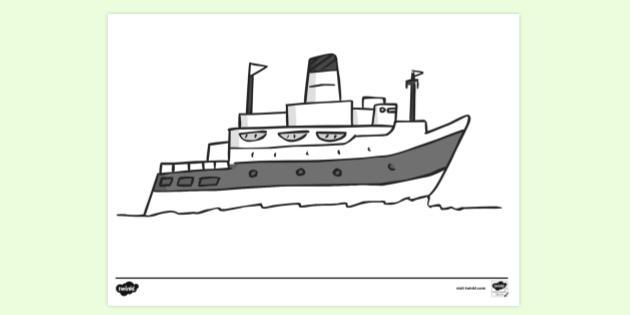 FREE! - Fishing Boat Colouring Page | Colouring Sheets