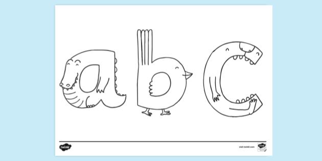 FREE! - ABC Colouring Page | Colouring Sheets (teacher made)
