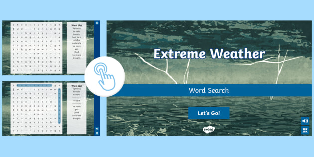 Extreme Weather Interactive Word Search Twinkl extreme-weather-interactive-word-search-twinkl