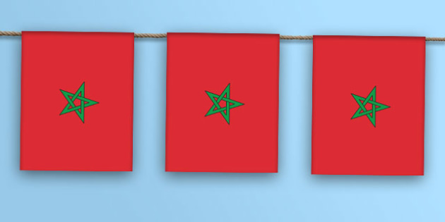 Moroccan Flag Bunting (teacher made)