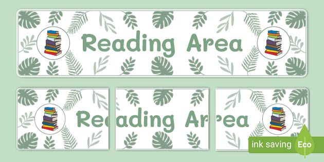 * NEW * Botanical-Themed Reading Area Display Banner - Twinkl