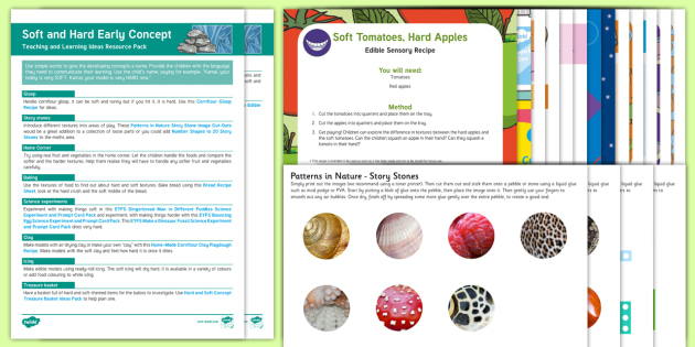 Soft and Hard Early Concept Teaching and Learning Ideas Resource Pack
