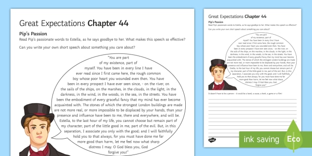 Chapter 44 Pip's Passion Worksheet / Worksheet to Support Teaching on Great