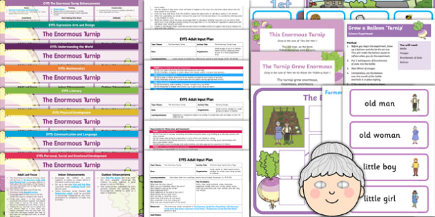 EYFS The Enormous Turnip Lesson Plan Enhancement Ideas and Resources Pack