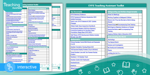 FREE! - EYFS Teaching Assistant Toolkit (teacher made)
