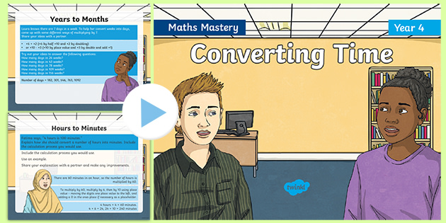 Converting Time | Word Problems | Year 4 | Twinkl