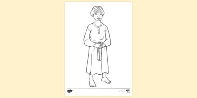 FREE! - Young Guru Nanak Colouring Sheet (teacher made)