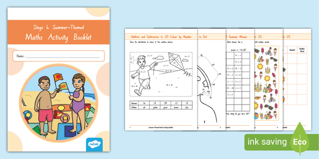 Stage 4 Summer Maths Activity Booklet (teacher made)