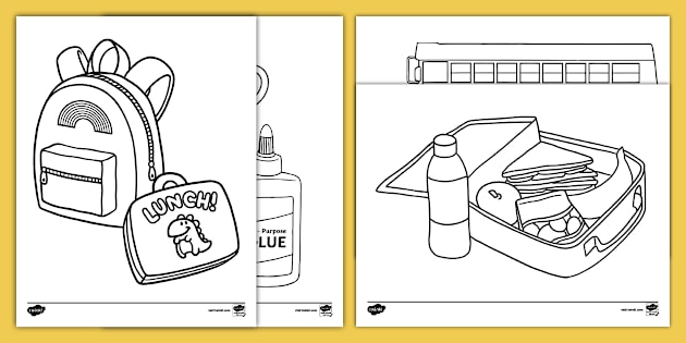 back to preschool coloring sheets
