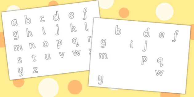 Editable Lowercase Alphabet Letter Formation Pack