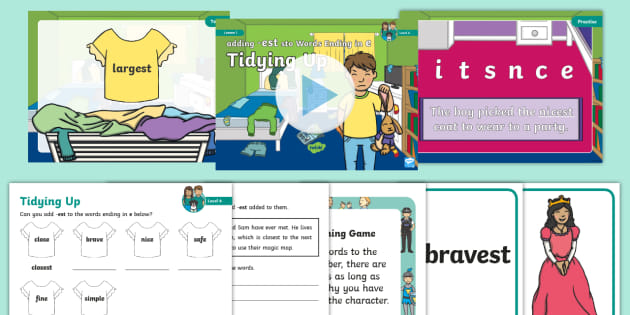 Adding -est to Words Ending in 'e' Level / Phase 6