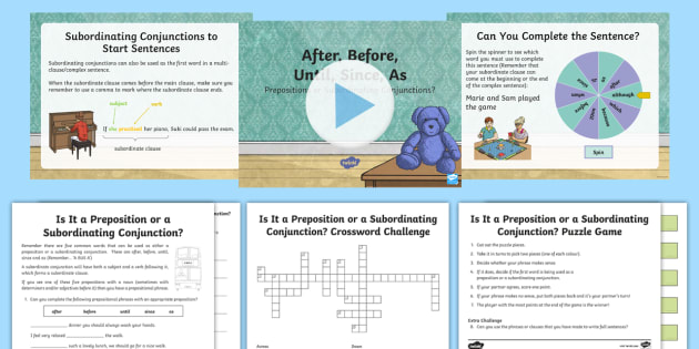 After, Before, Until, Since, As: Prepositions or Subordinating ...