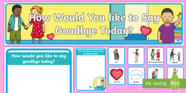 Saying Goodbye to Parents Display Pack