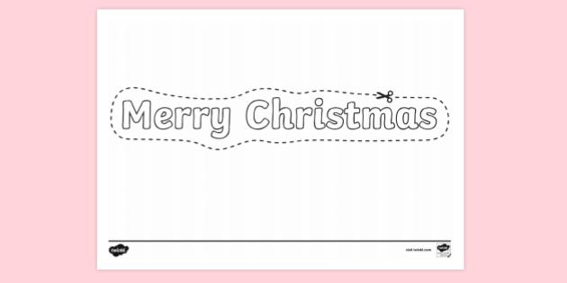 FREE! - Printable Merry Christmas Colouring Page | Colouring Sheets