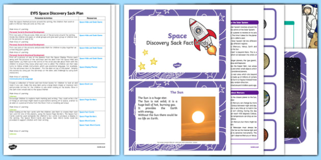 EYFS Space Discovery Sack Plan and Resource Pack