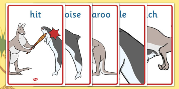 The Kangaroo and the Porpoise Display Posters (teacher made)