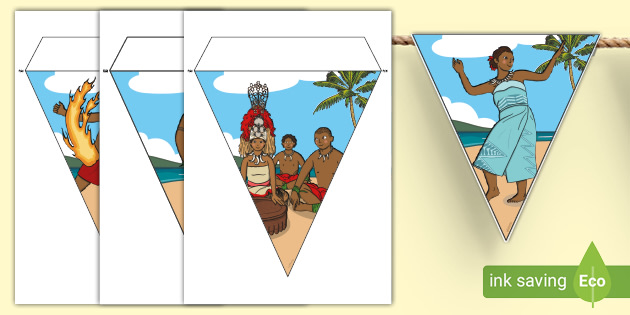 Samoan Language Week Display Bunting