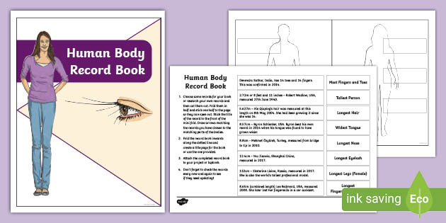 Human Body Record Book