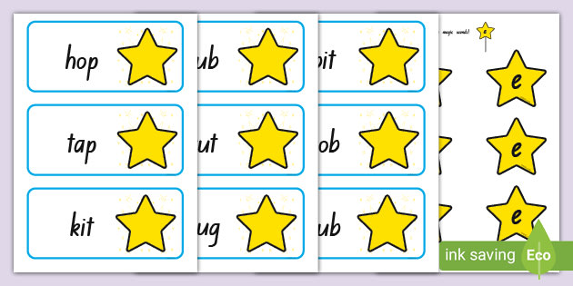 Magic e Wand Activity (teacher made)