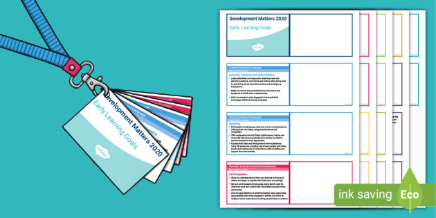 EYFS Lanyard-Sized Early Learning Goals (New EYFS 2021) EYFS Lanyard-Sized Early Learning Goals (New EYFS 2021)