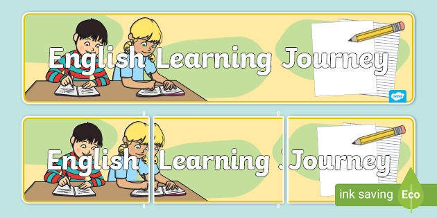 English Learning Journey Display Banner