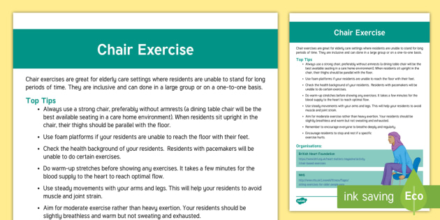 Chair Exercise Guide - Exercise, Chair Exercise, Wellness, Ideas, Support