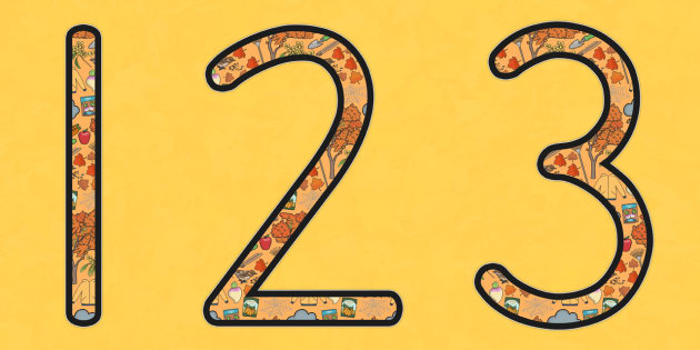 FREE! - Autumn Display Number (teacher made)