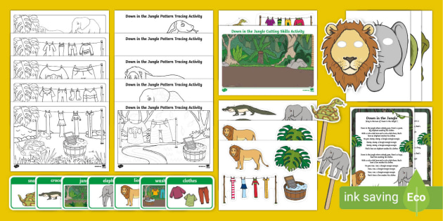 Down in the Jungle Resource Pack (teacher made)