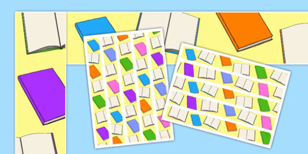 Reading Area / Library Display Borders (Books) - Library, shelf